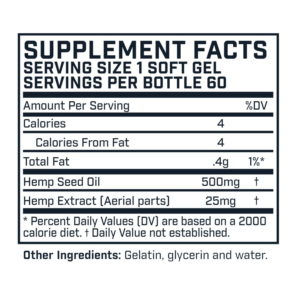 THC FREE Hemp CBD Oil Soft Gels (1500) - Hempland® USA